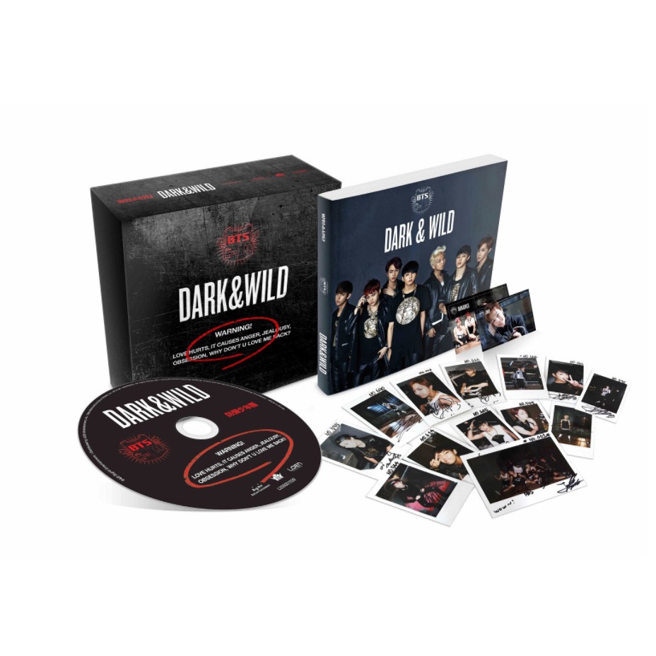 Официальный CD BTS 1st Album [Dark and Wild] CD + PhotoCard + PhotoBook ...