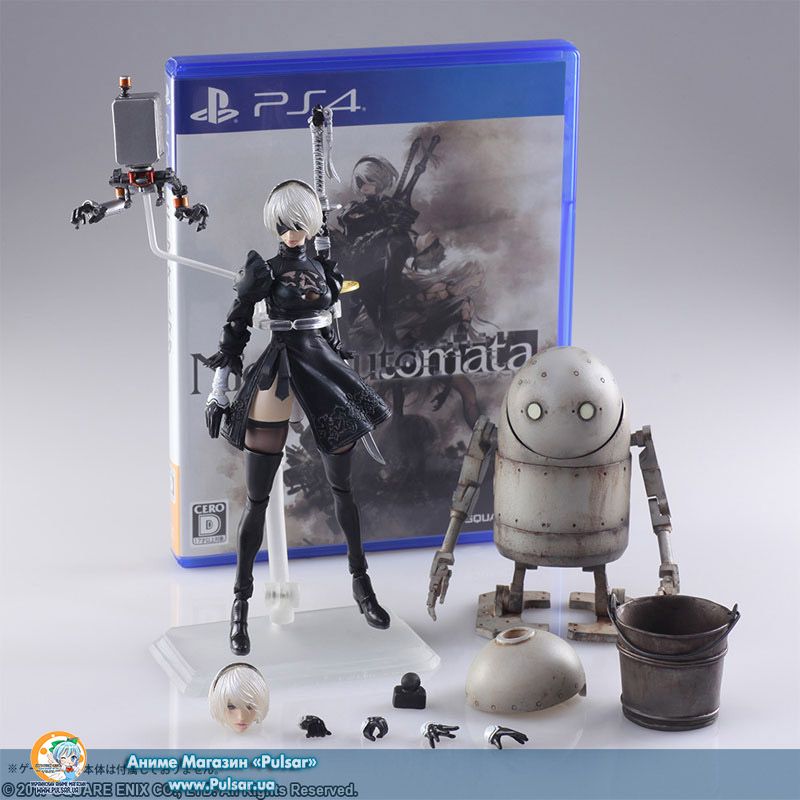 Оригинальная аниме фигурка BRING ARTS - NieR:Automata: 2B & Machine (2 ...