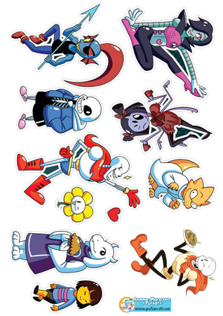 Стікери Undertale Tape 01